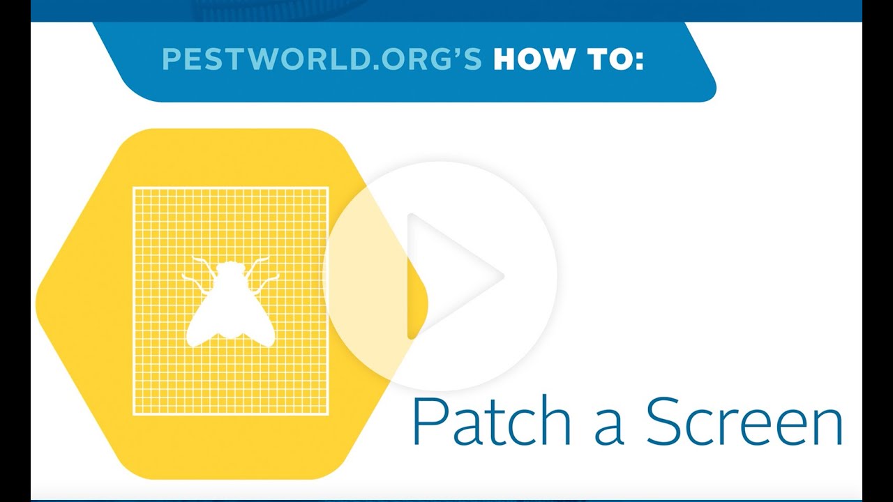 How to Patch a Screen - YouTube