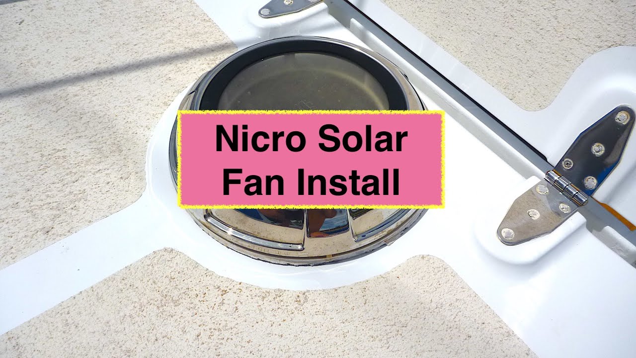 DIY Nicro Solar Fan Installation - YouTube