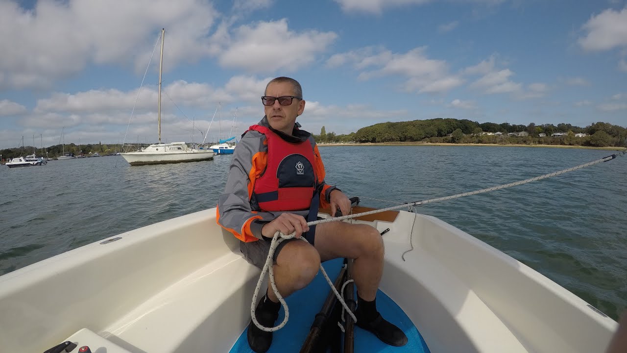 Gull Dinghy Mk3 - 1st Ever Sailing (literally!) - YouTube
