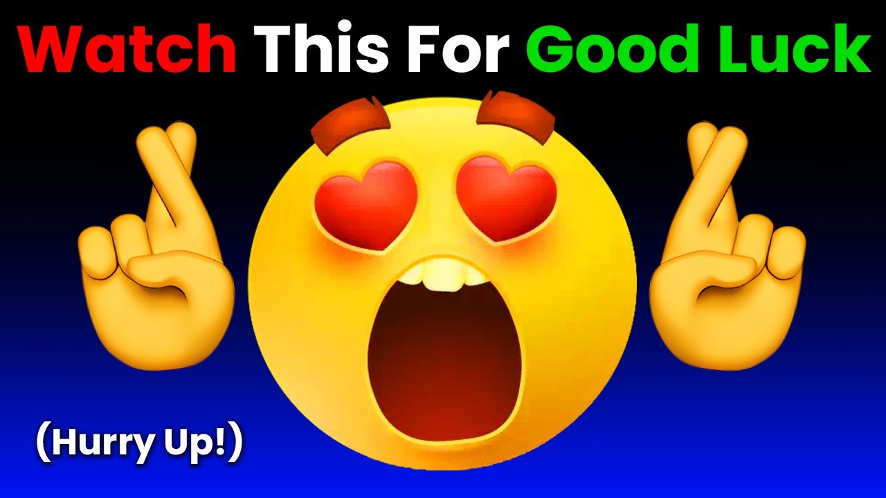 Watch This Video For Good Luck!! - YouTube