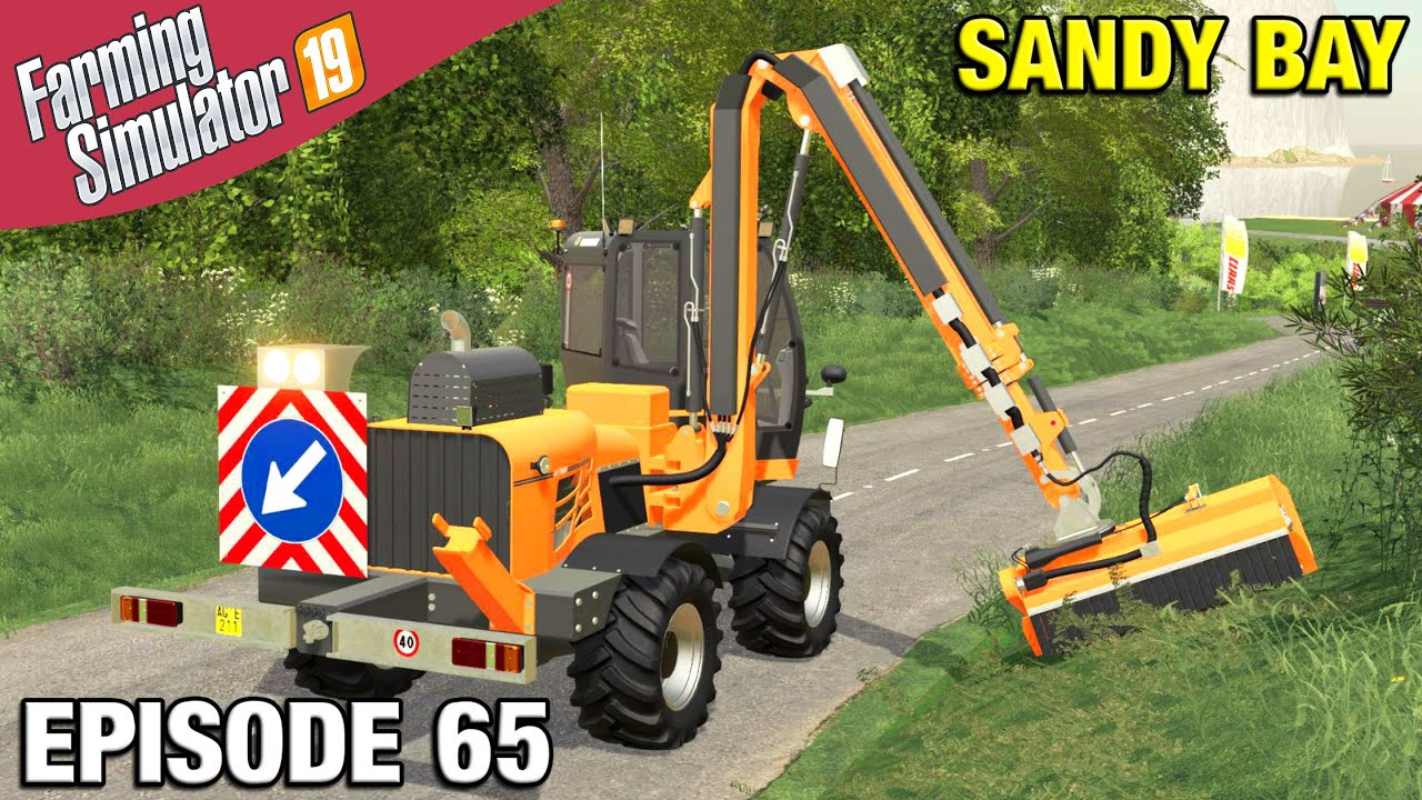 ROADSIDE MAINTENANCE Farming Simulator 19 Timelapse - Sandy Bay Seasons ...