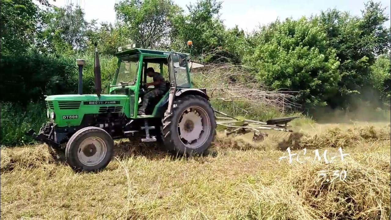 Deutz D7006 & ACMA 3.30 Grass picker - YouTube