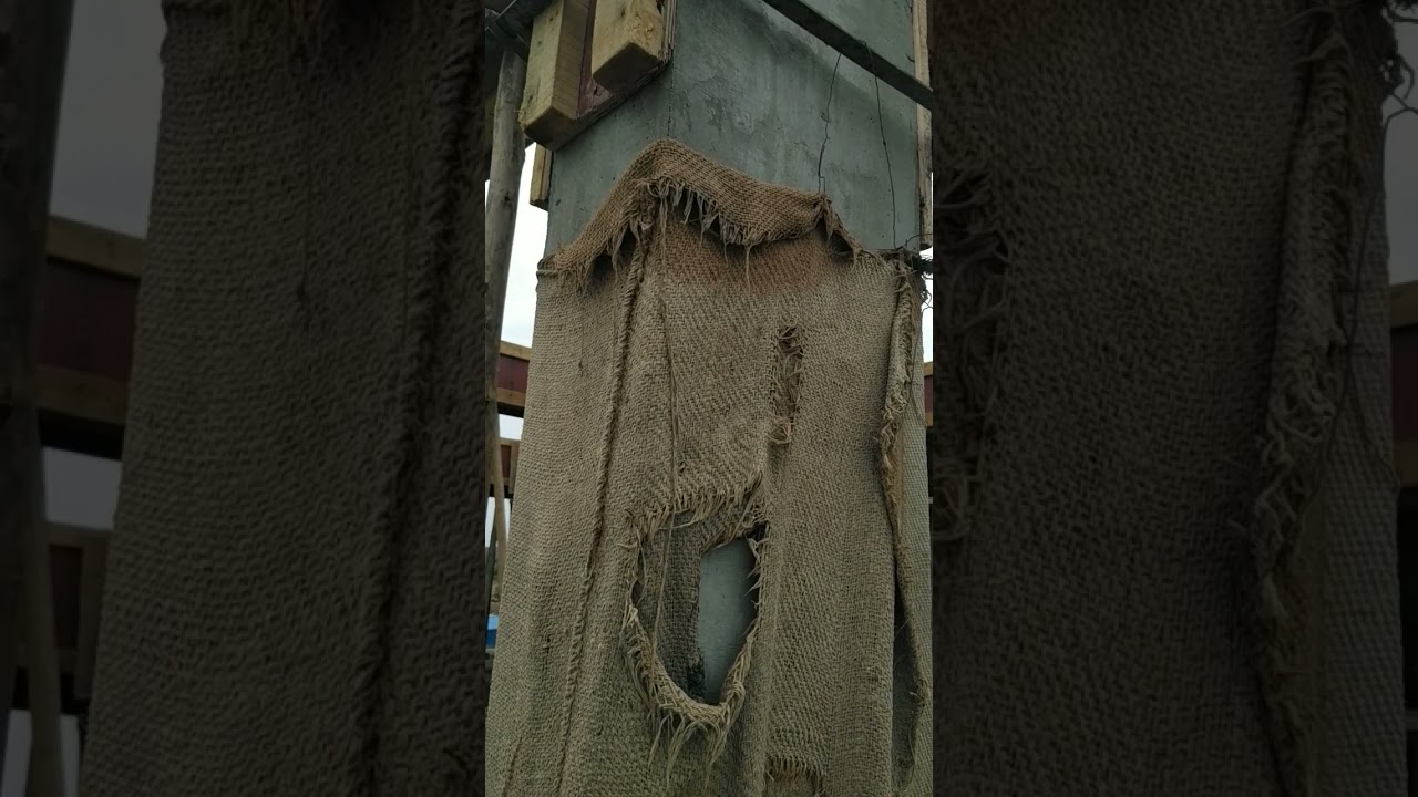 Column Curing with jute bags | June 3, 2021 - YouTube