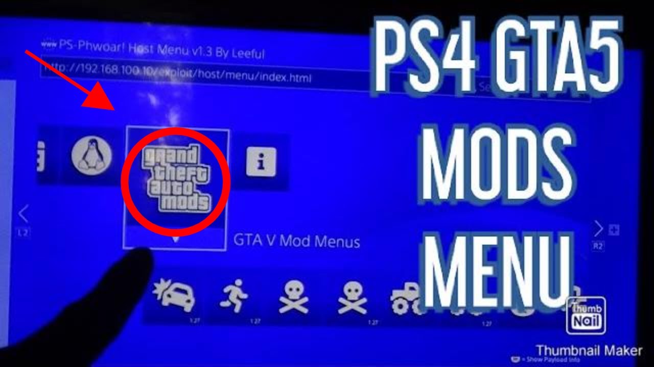 PS4 Gta5 Mod Menu - YouTube