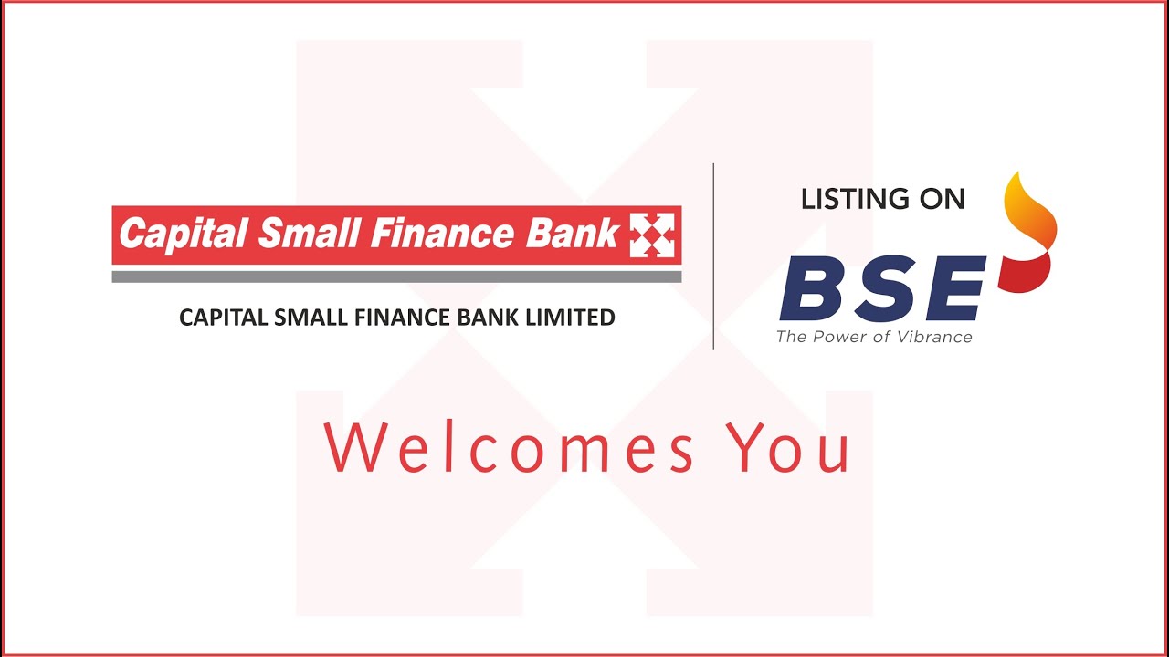 Listing ceremony of Capital Small Finance Bank Limited at BSE - YouTube