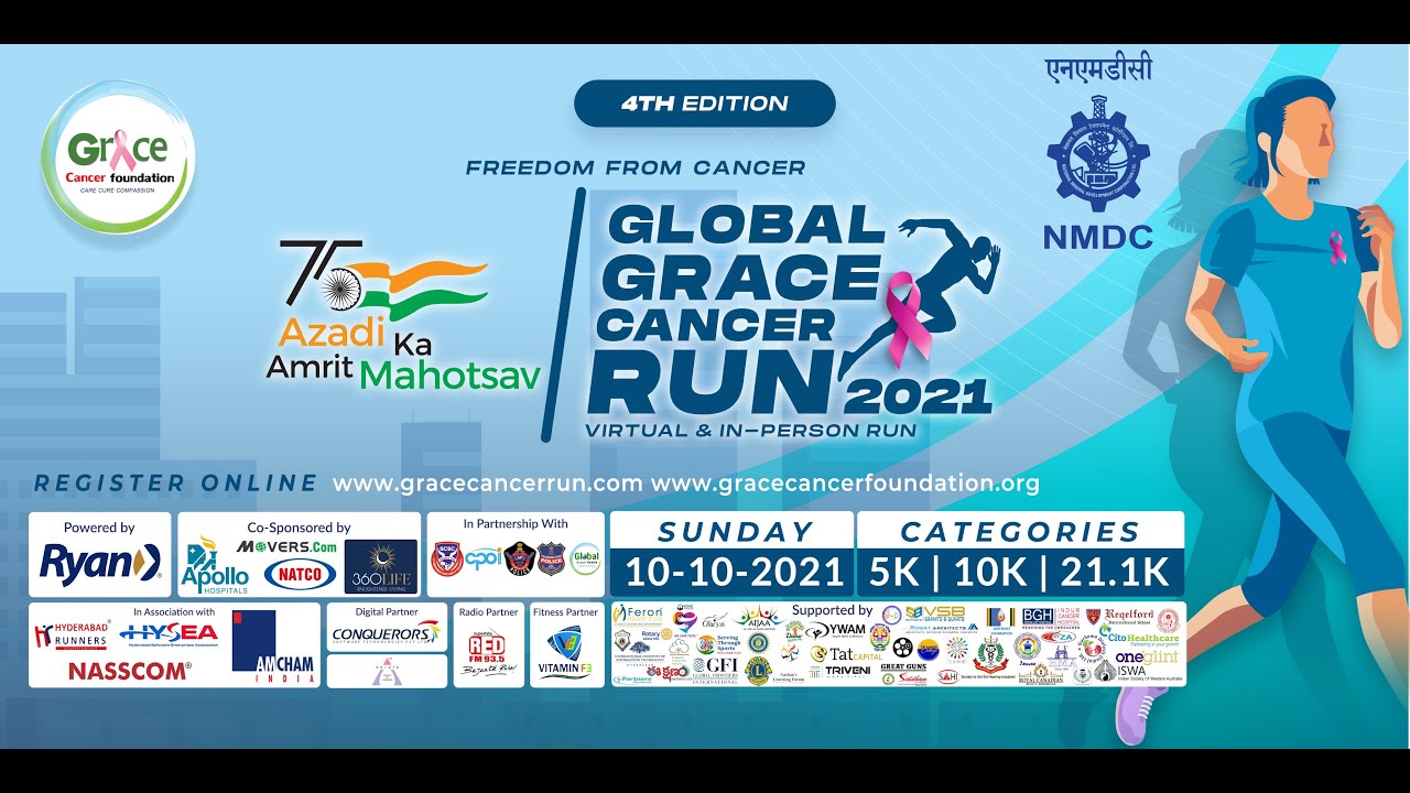 GLOBAL GRACE CANCER RUN 2021 | 145+ countries are participated | ANUP ...