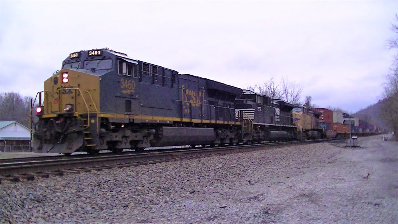 CSX Leads & UP Trails NS 236 - YouTube