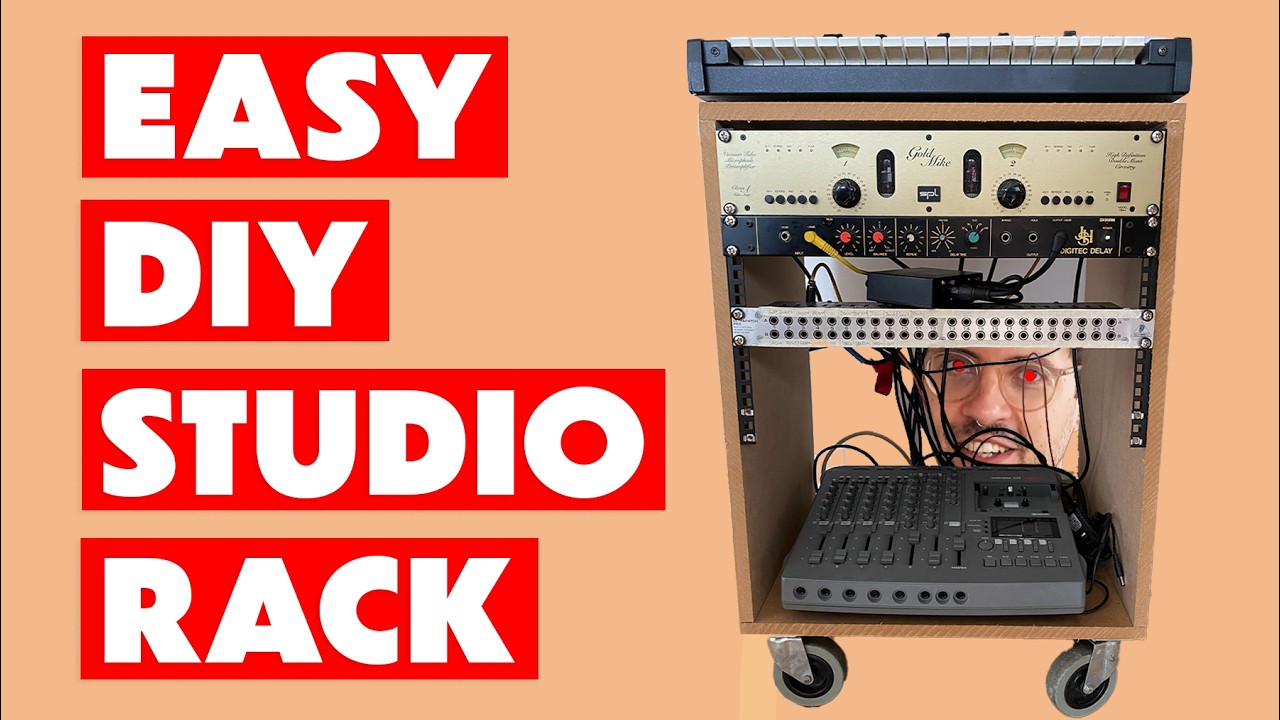 Build yourself an EASY Studio Equipment Rack QUICK and CHEAP. - YouTube