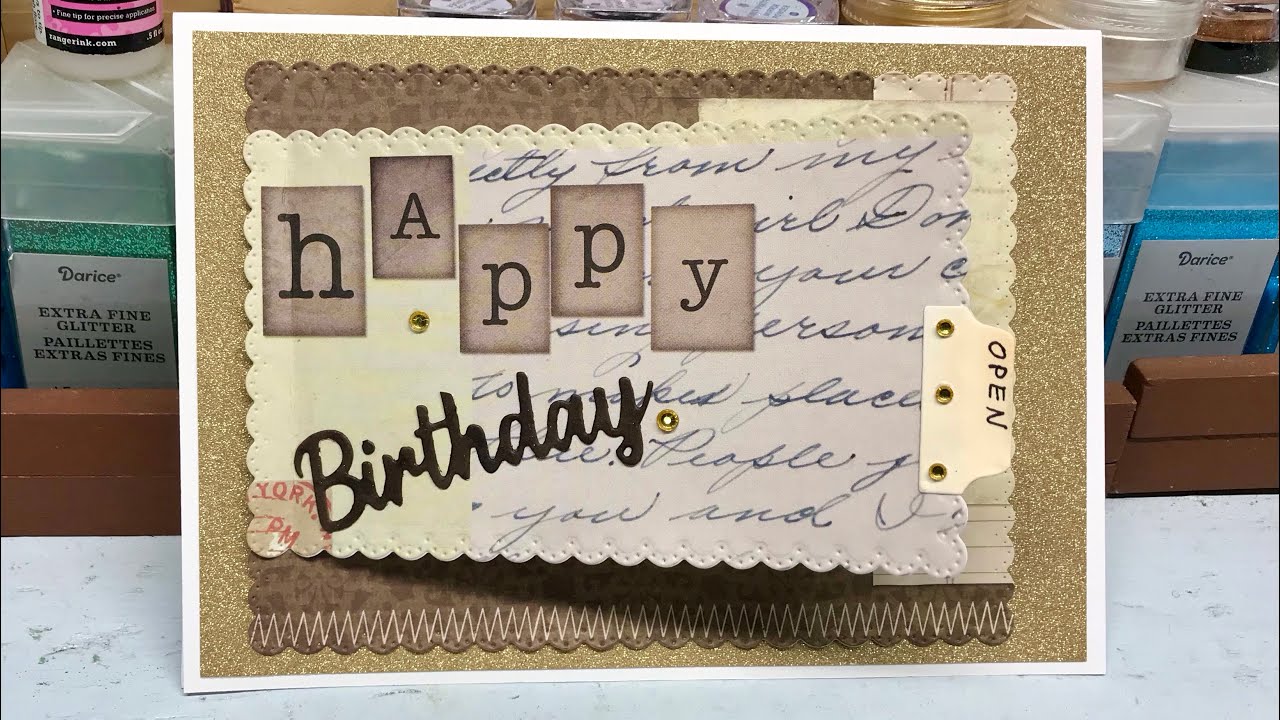 Card Challenge - Craft Roulette #215, Birthday Card - YouTube