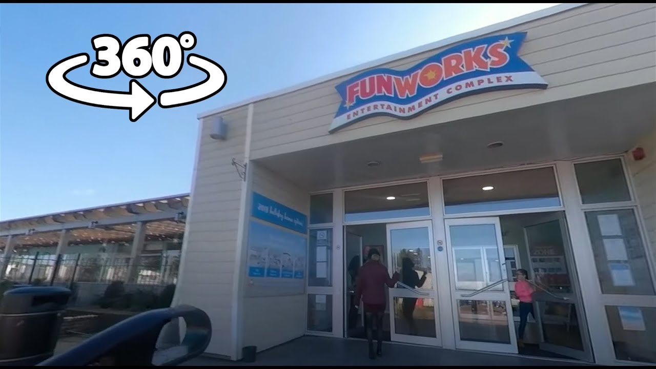 360 VR - Walking to the Funworks Entertainment Complex at Reighton ...