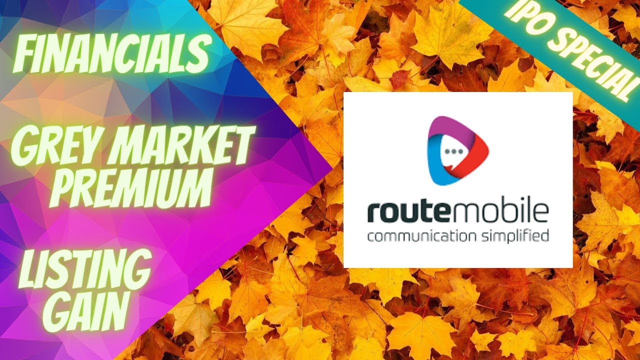 ROUTE MOBILE IPO IN TAMIL | GREY MARKET PREMIUM | LISTING GAIN - YouTube