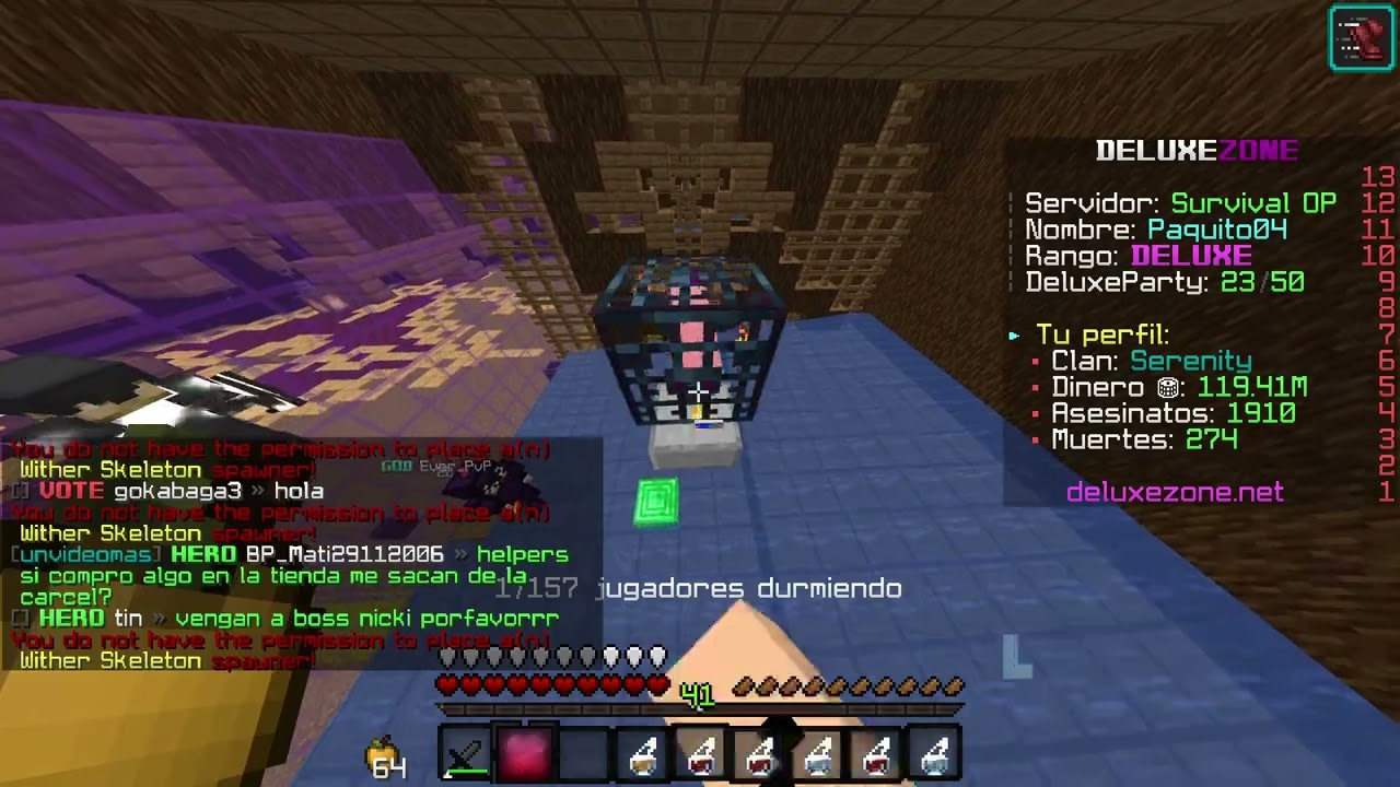 Demostrandoles a los Staff de DeluxeZone que no sirve el spawner - YouTube