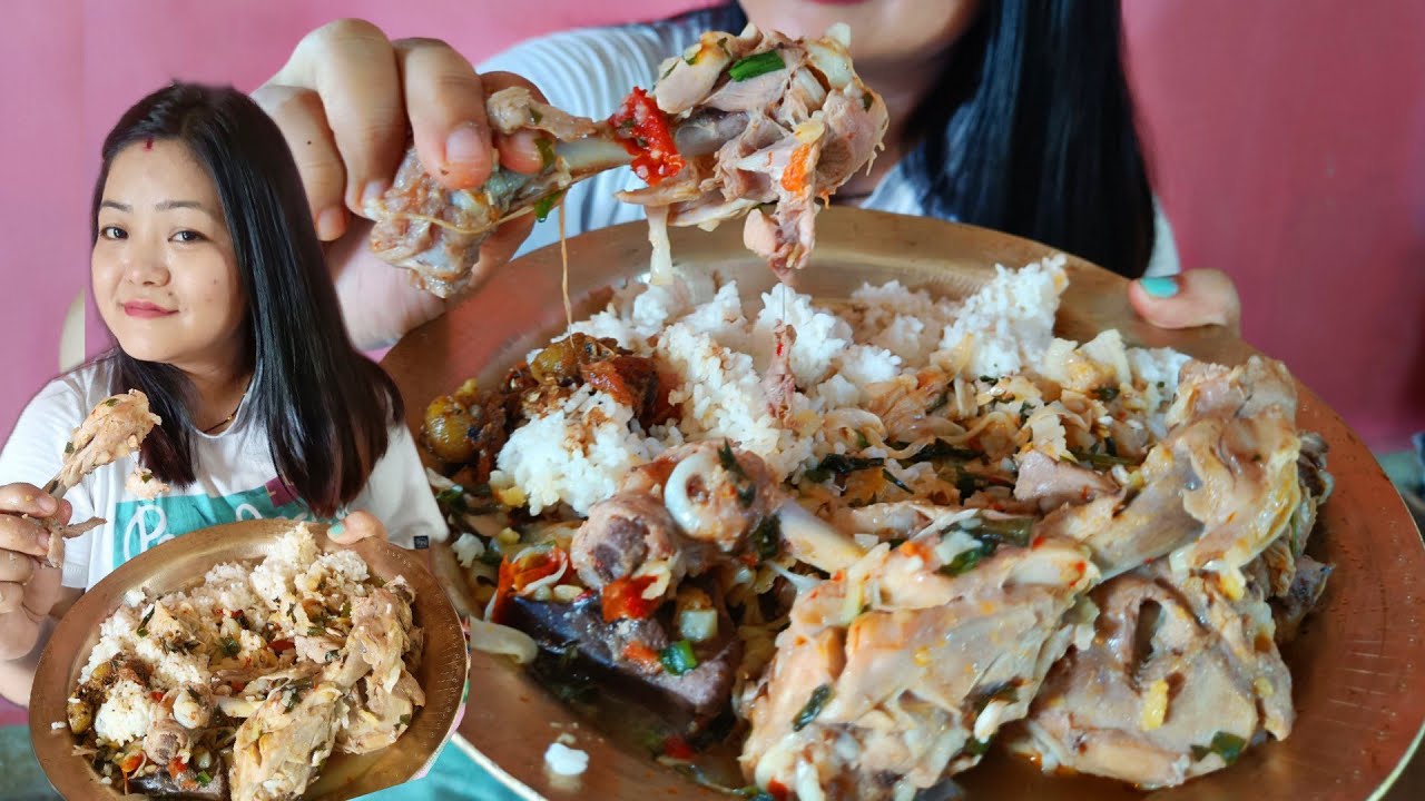 Authentic Naga style juicy chicken with bamboo shoot-cook & eat with ...