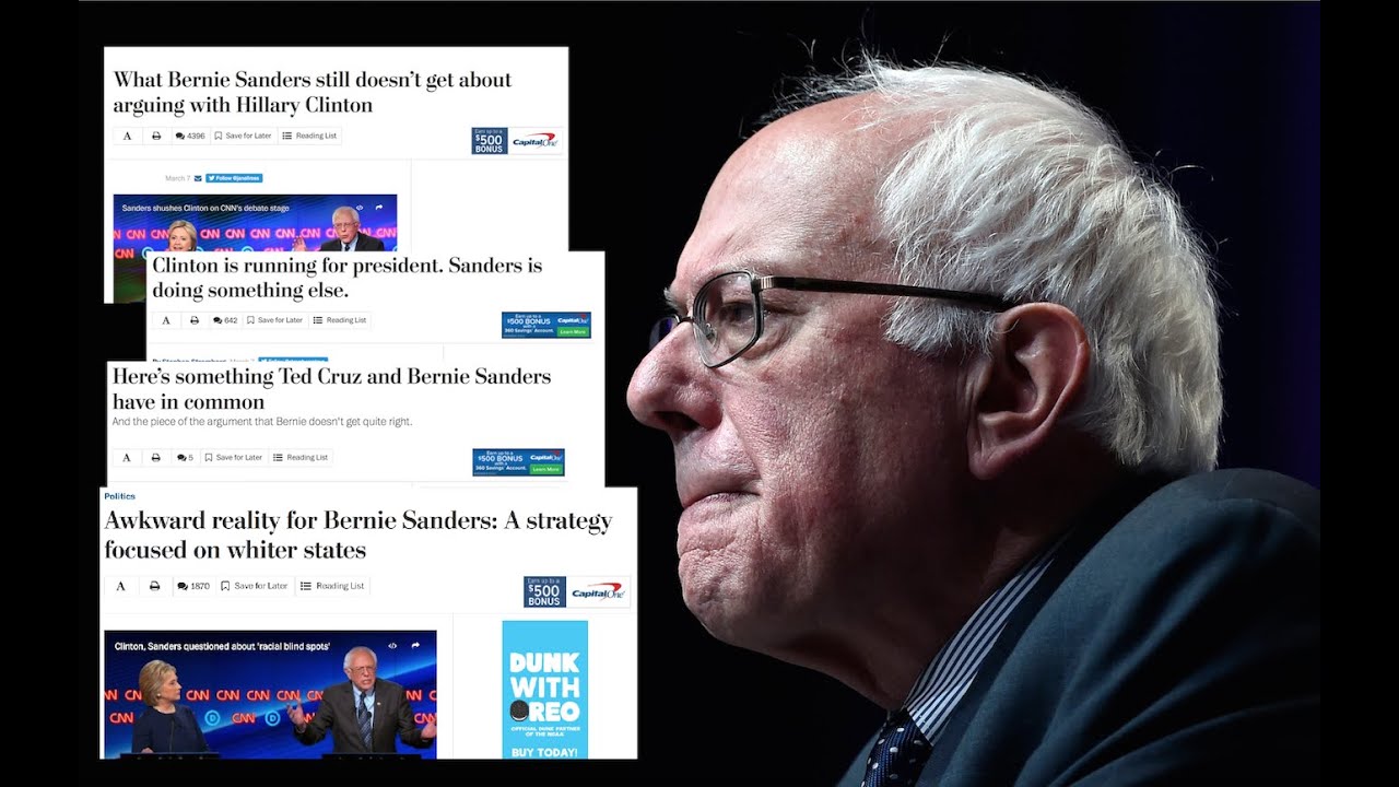 Washington Post Publishes 16 Negative Bernie Sanders Articles in 16 ...