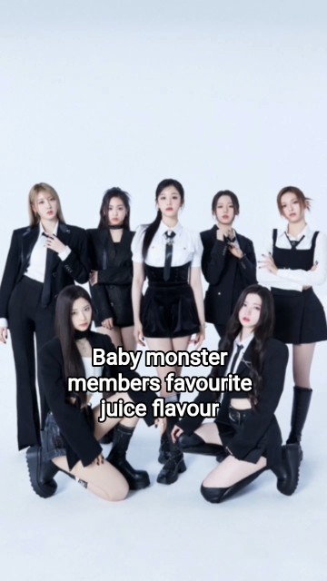 Baby monster members favourite juice flavour 🧃 - YouTube