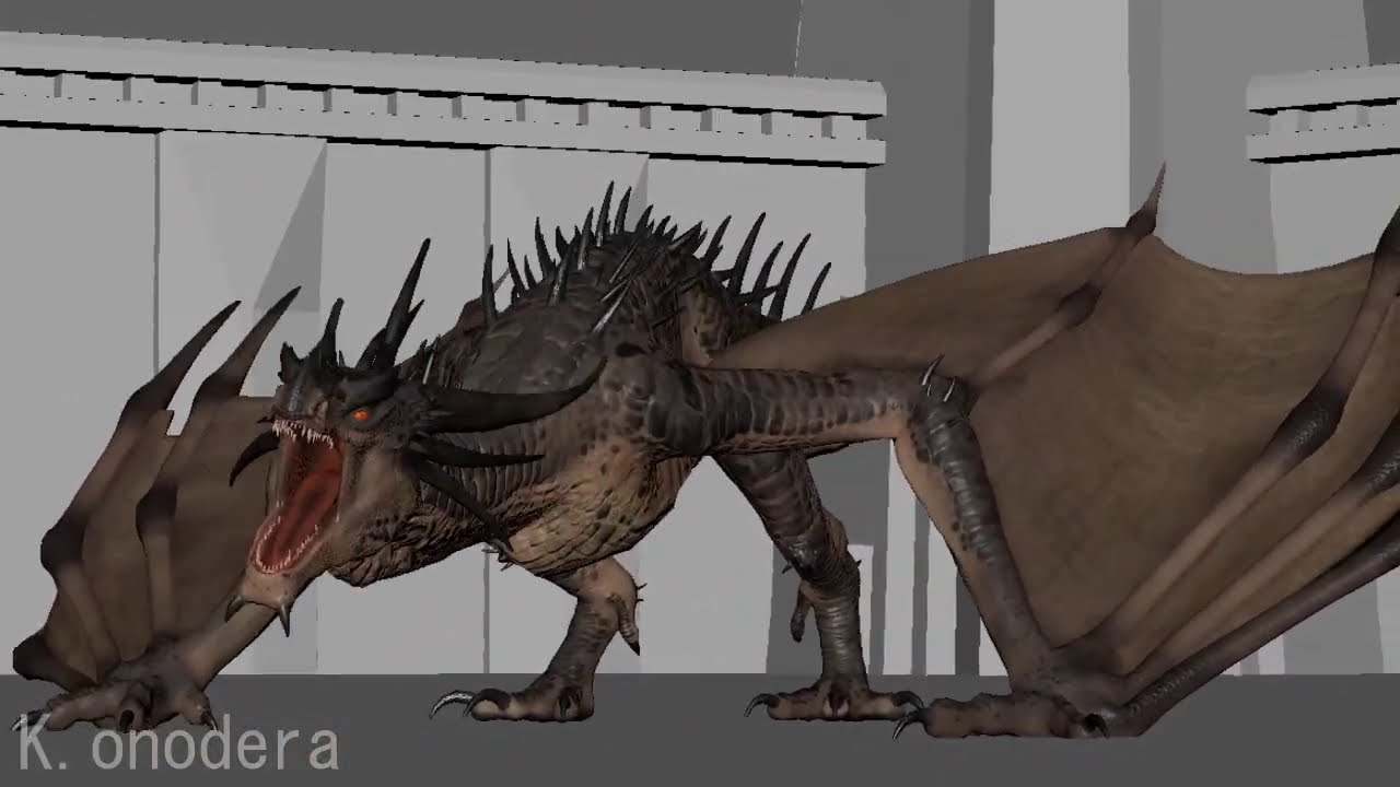 dragon animation - YouTube
