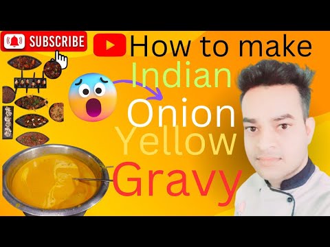 how to make Indian onion yellow gravy 👌 all dish - YouTube