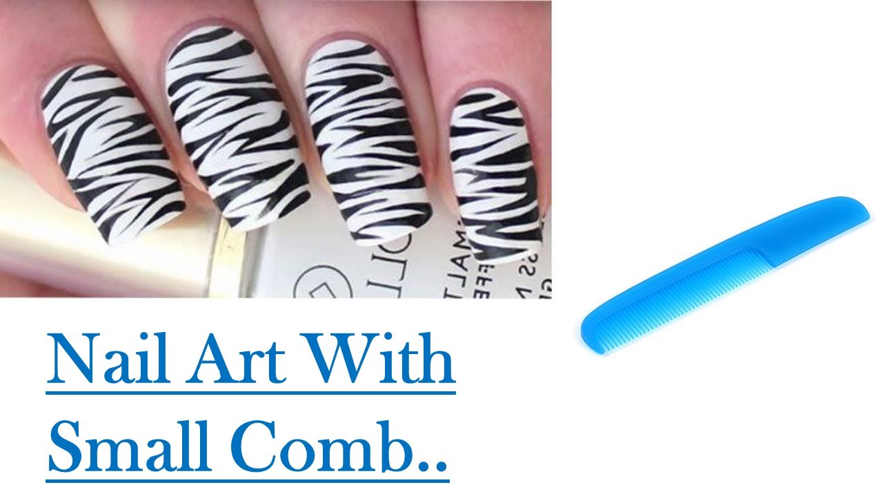 Nail Art With Comb.. - YouTube