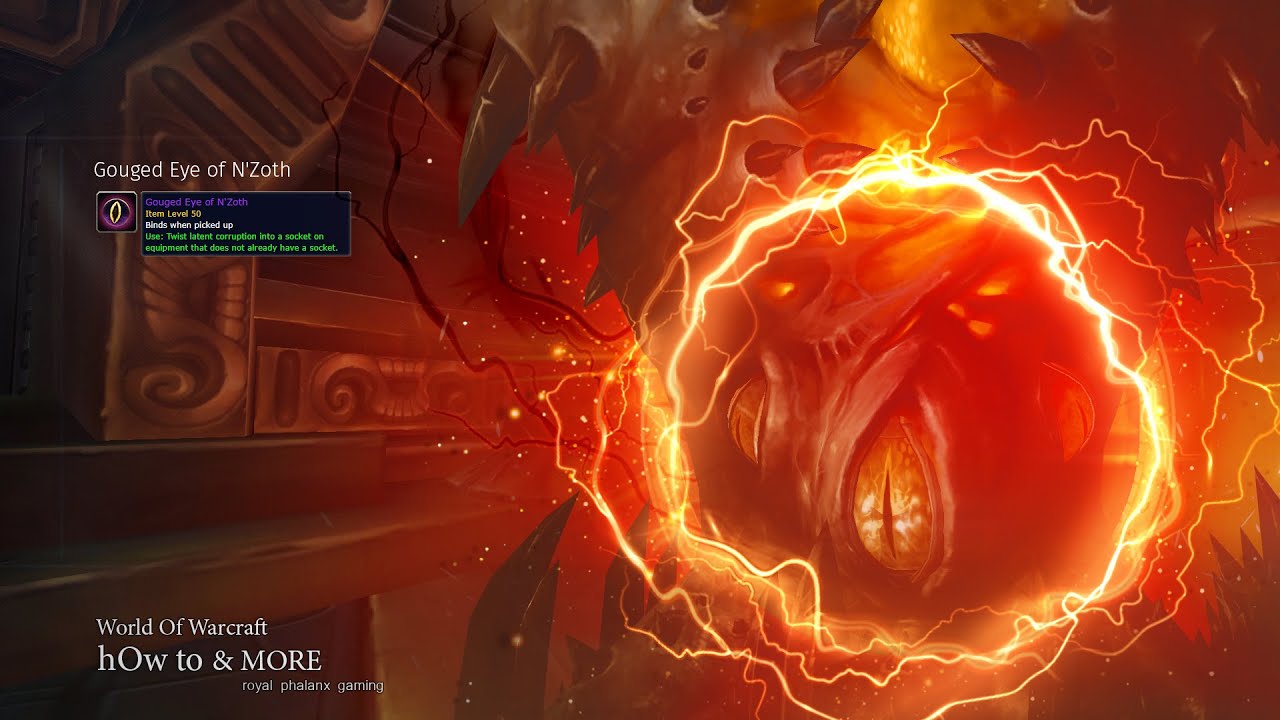 Gouged Eye of N'Zoth it allows you to put a (Prismatic Socket) - YouTube