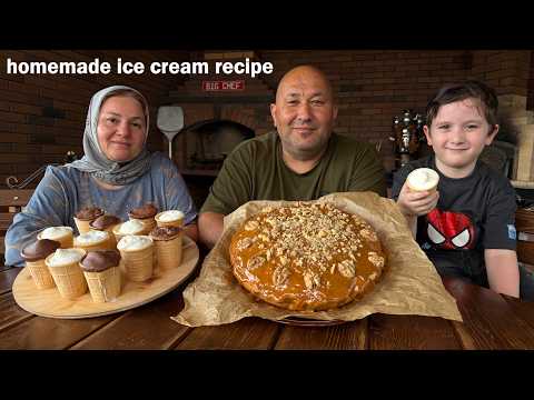 No more buying ice cream! Homemade ice cream recipe! + Caramel dessert!