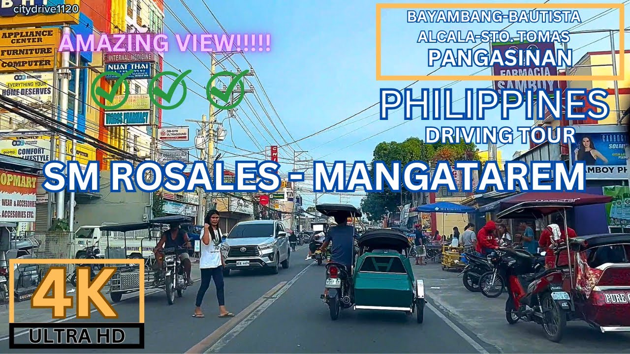 [4K] 🇵🇭 SM Rosales - Mangatarem Drive - Day Tour-Scenic View - YouTube