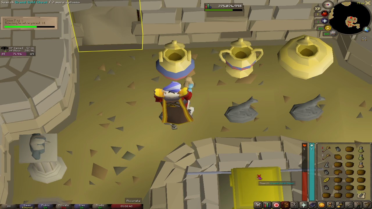 Pyramid Plunder 260-270k/hr lvl 3 OSRS 5/2/2020 - YouTube