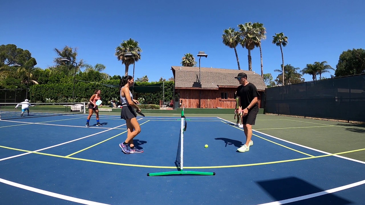 Girls versus Boys Pickleball High Level Rec Jessie Irvine Cristina Gabe ...