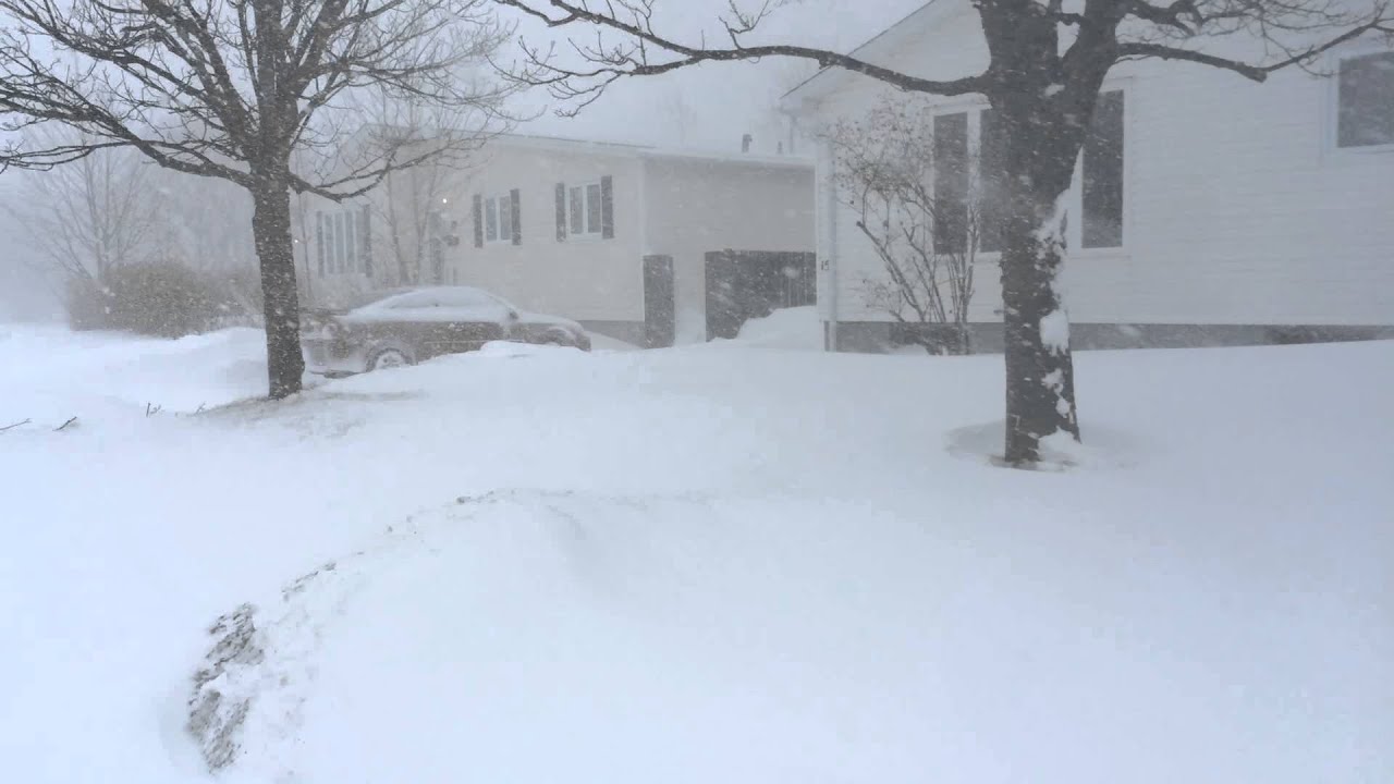 Snow Storm in St. John's Newfoundland - YouTube