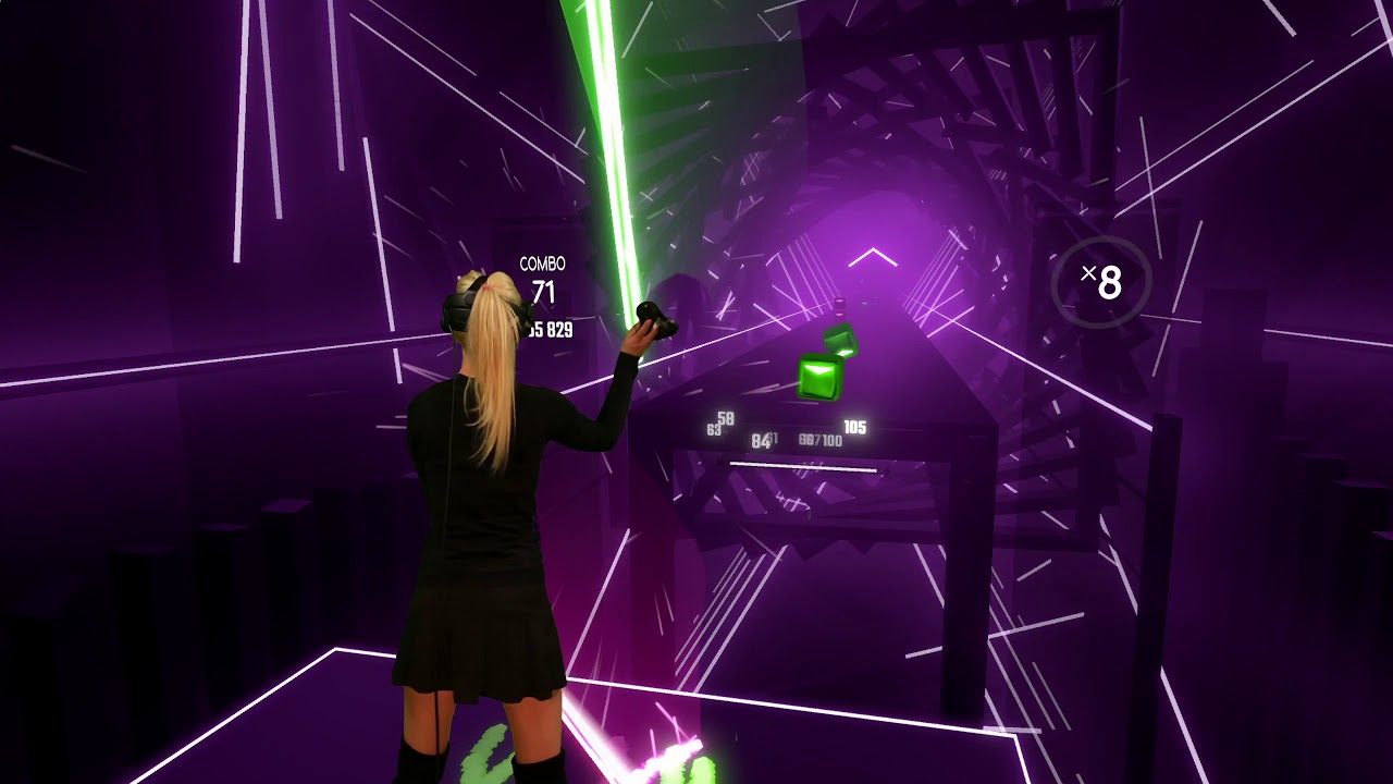 Beat Saber Virtual Riot - Wallmonger Expert+ Mixed Reality - YouTube