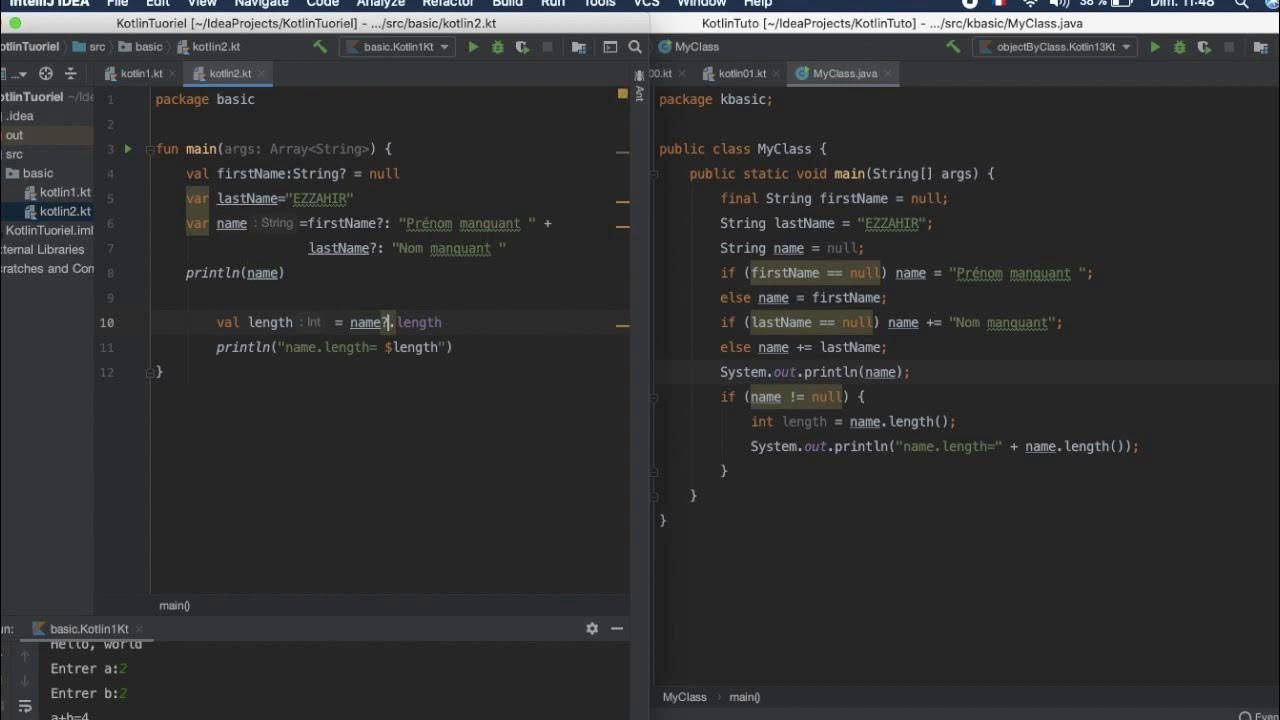 Kotlin à travers Java: Nullability, Erreur NullPointerException -partie 2- - YouTube