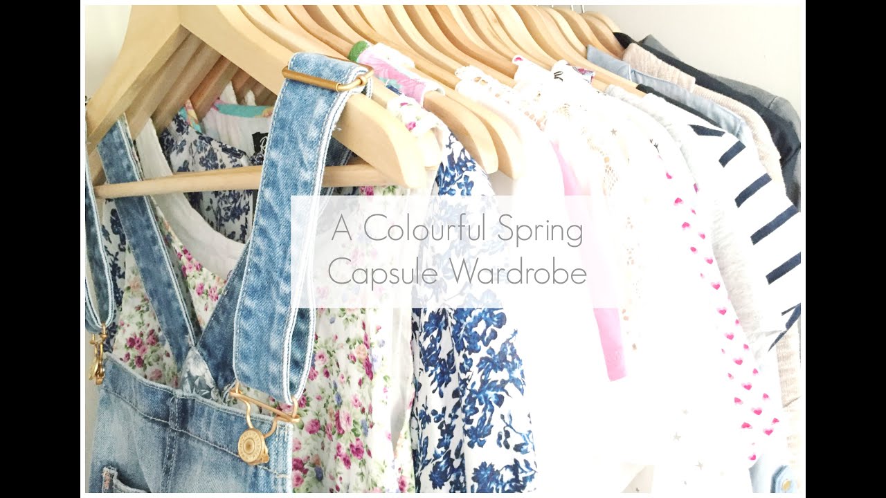 A Colourful Spring Capsule Wardrobe - YouTube