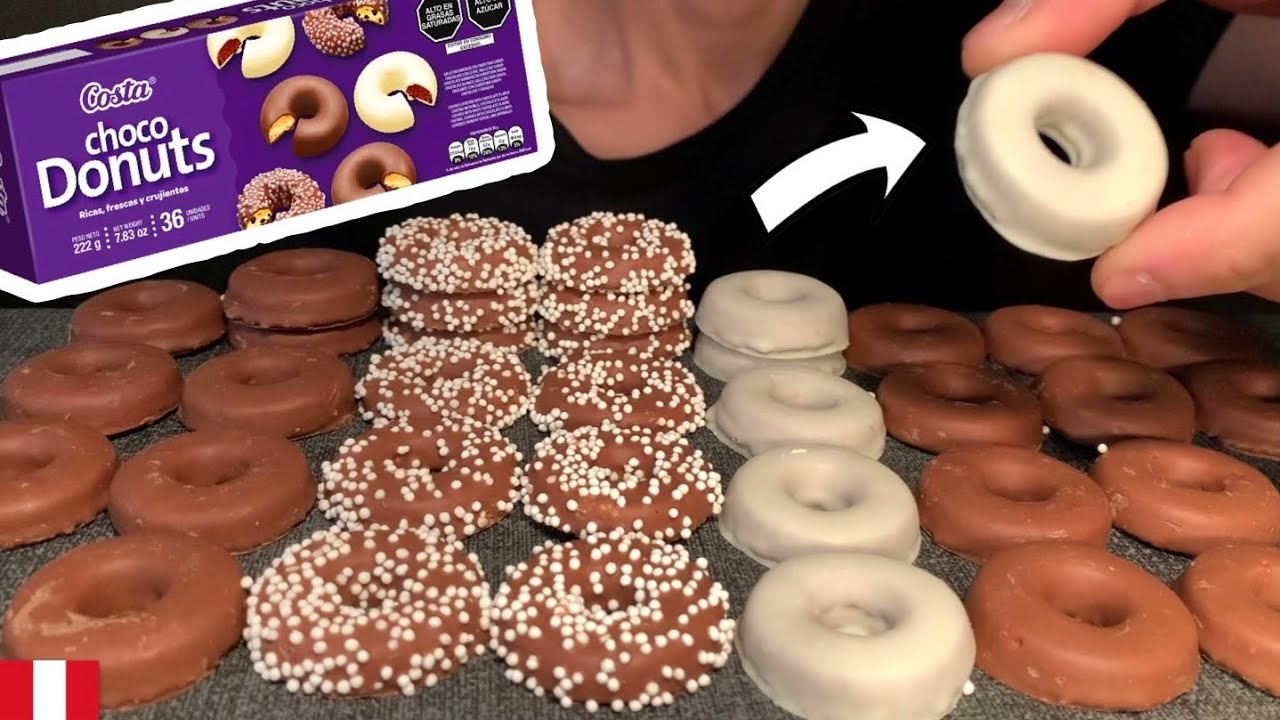 Encontré la Chocodonuts Blanca! - Caja por 36 Asmr Perú - YouTube