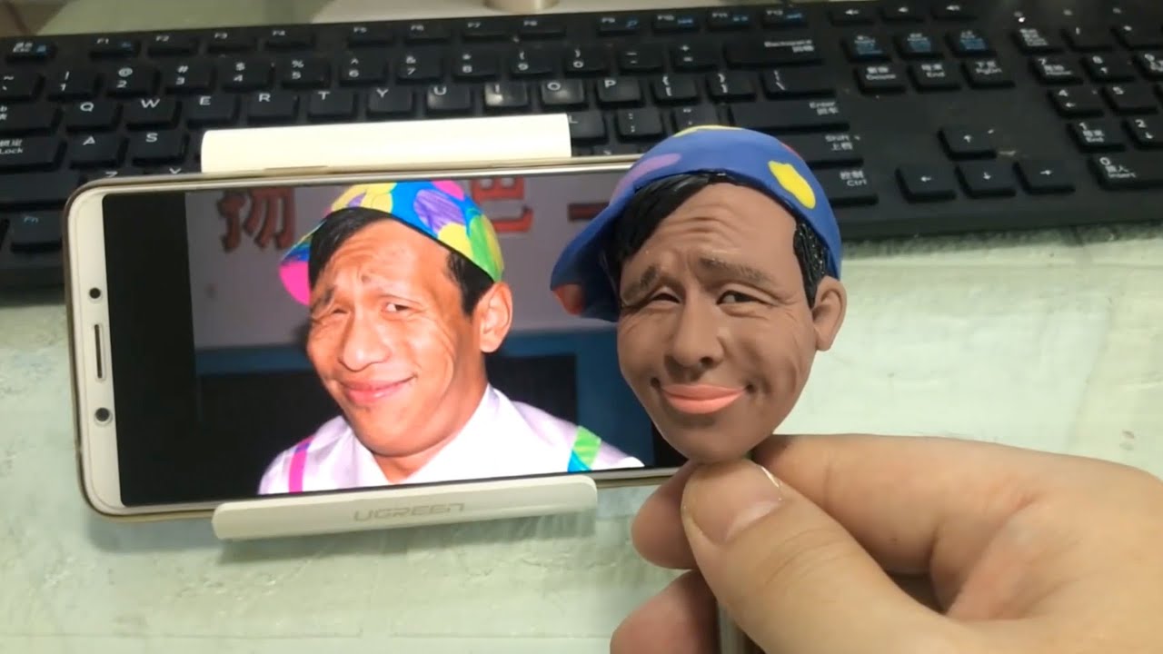 Clay sculpture - Great Comedian, looks Realistic - YouTube