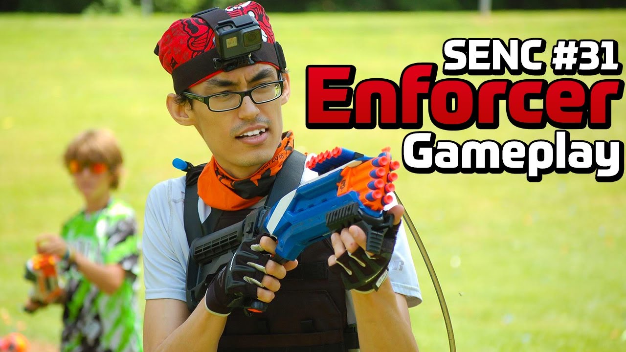 Nerf Enforcer Gameplay (SENC Nerf War #31 at East Cobb Park) - YouTube
