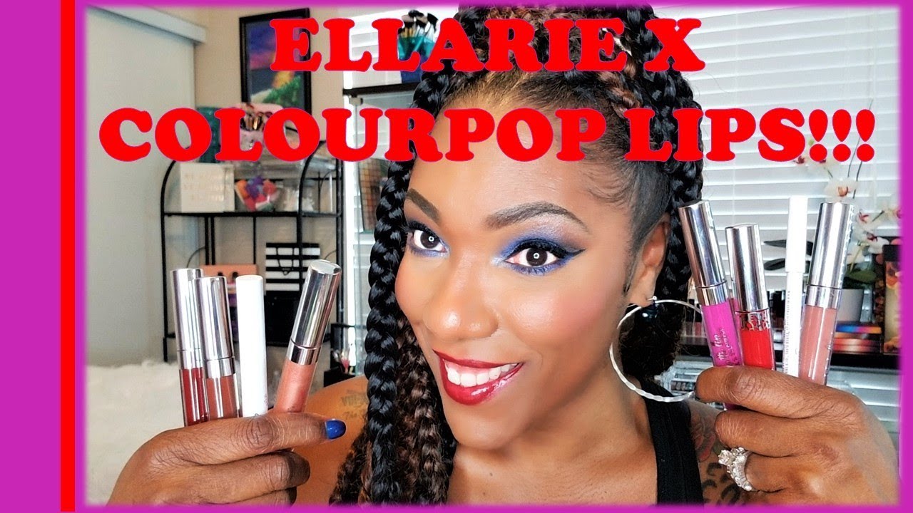 Ellarie x ColourPop Lipstick Try On - YouTube