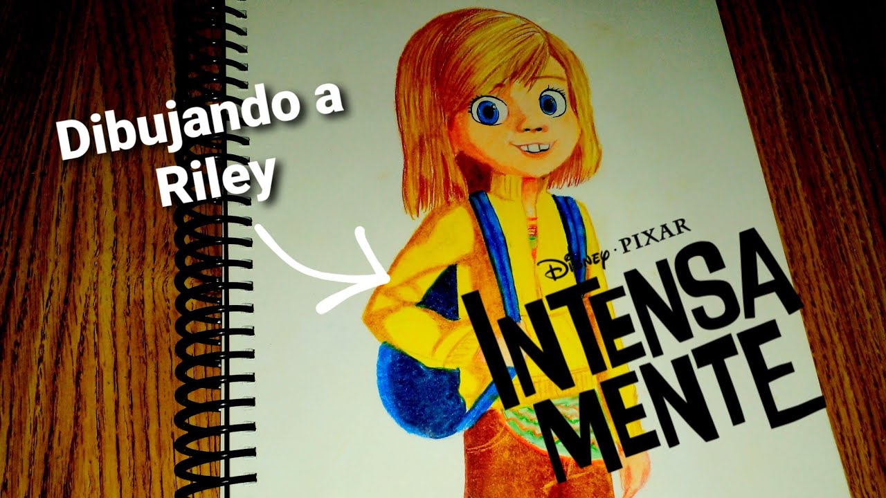 Dibujando a Riley Andersen de Intensamente. 100% Completo. #disney # ...