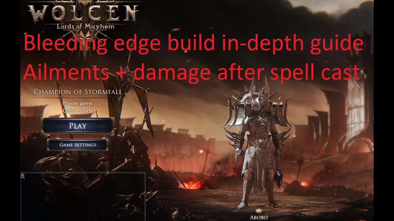 Wolcen 1.0.10.0 In-depth bleeding edge guide, Ailemets + damage after ...