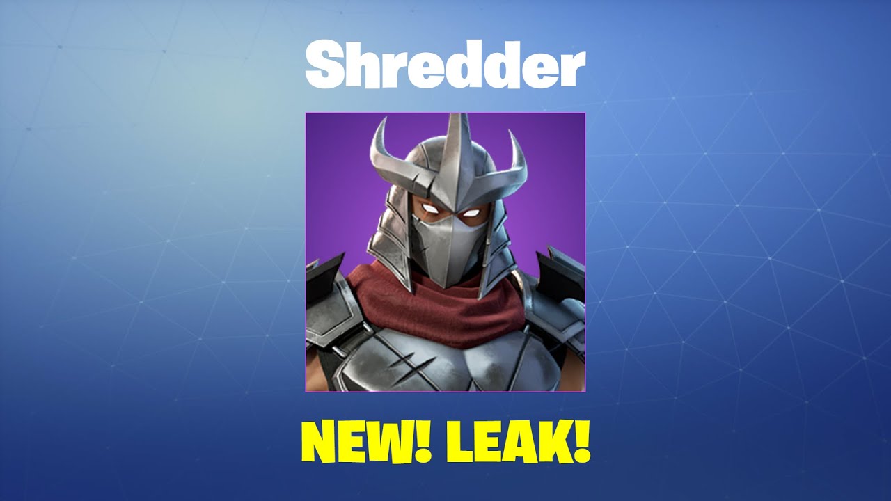 Shredder | Leak | Fortnite Outfit/Skin - YouTube