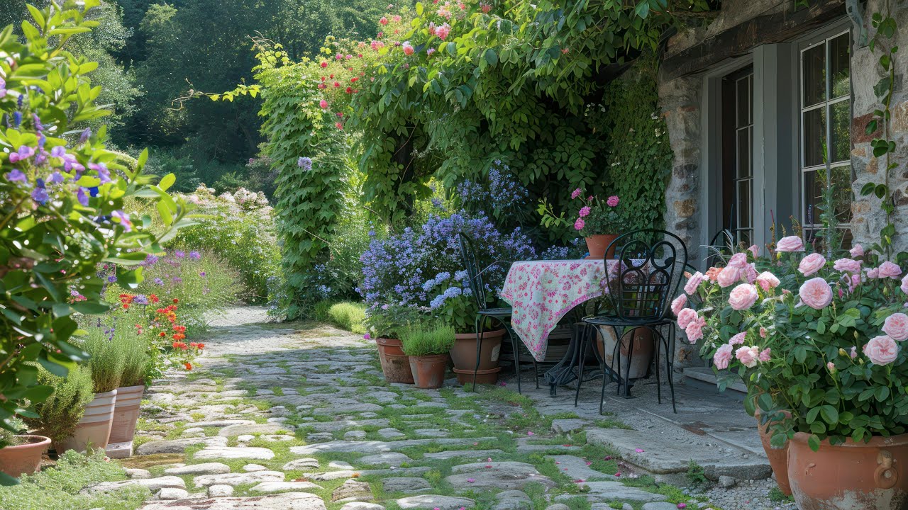 charming small cottage garden patio decor ideas to create a picture ...