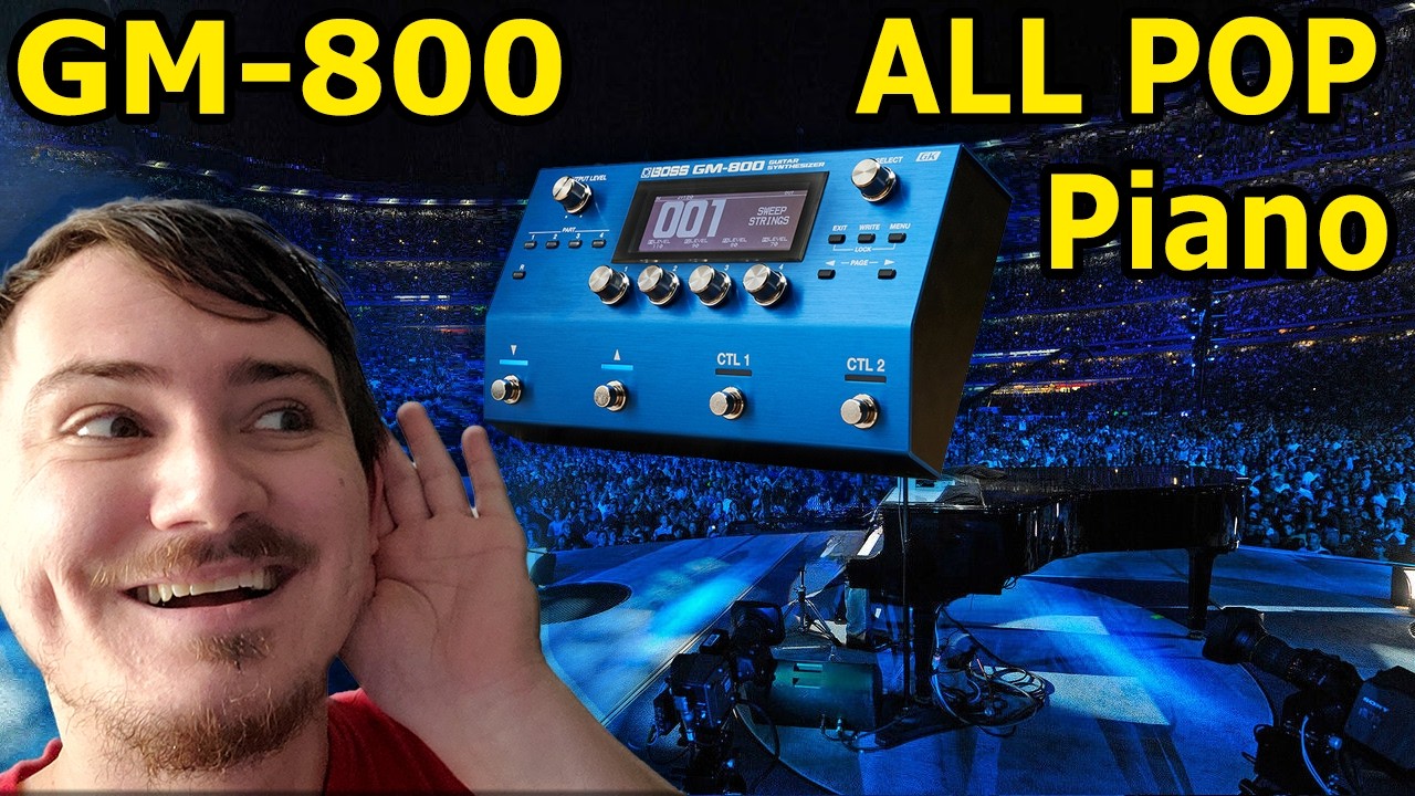 Boss Gm-800 ALL Pop Piano Sounds, DIRECT INPUT STEREO Recording - YouTube