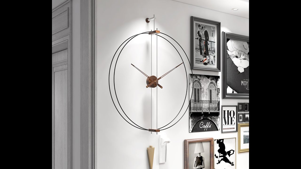 How to assemble metal wall clock - YouTube