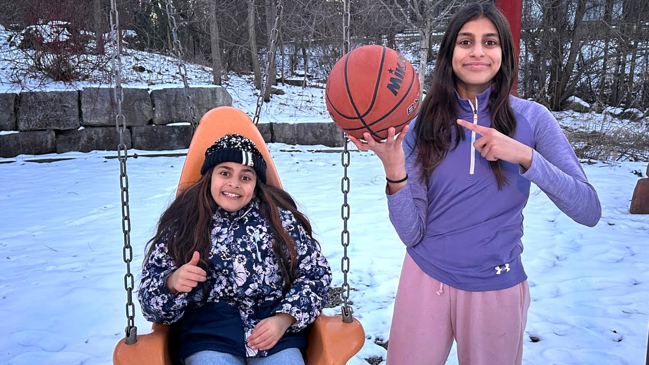 Deema and Sally Play and share games at the playground | Kids Fair Play ...