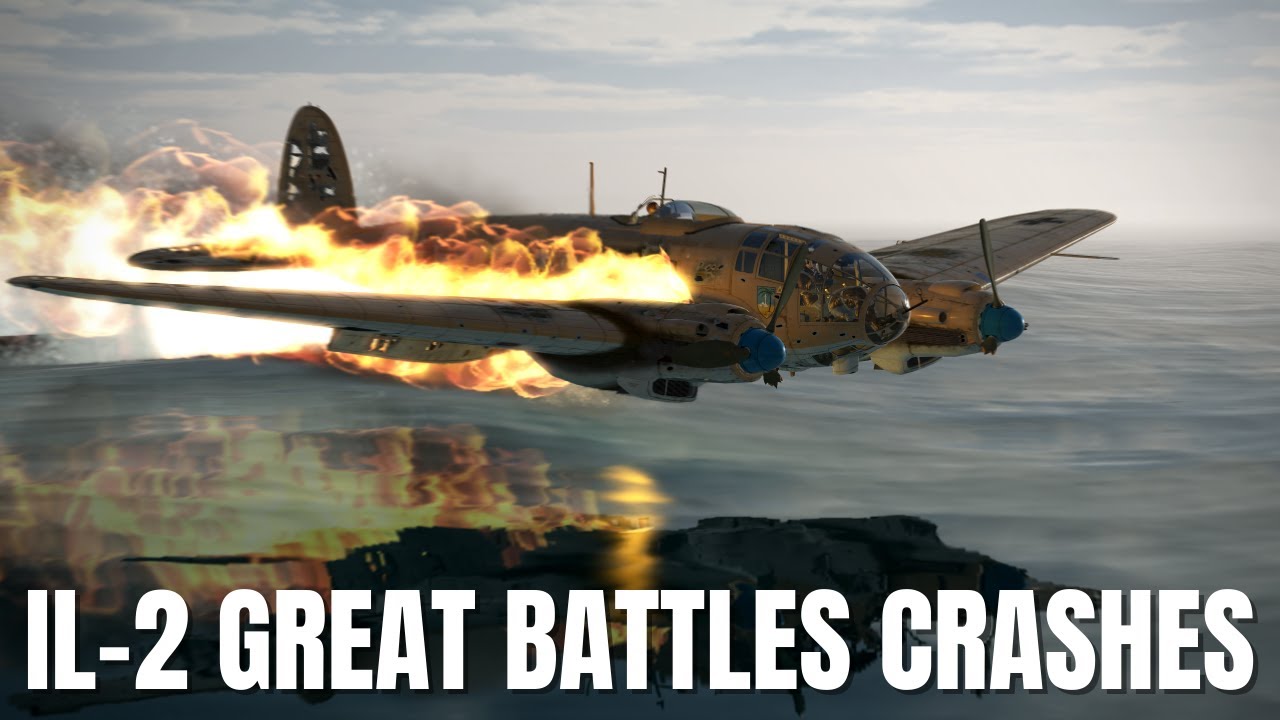 Water Crashes & Emergency Landings! V186 | IL-2 Sturmovik Flight Sim ...