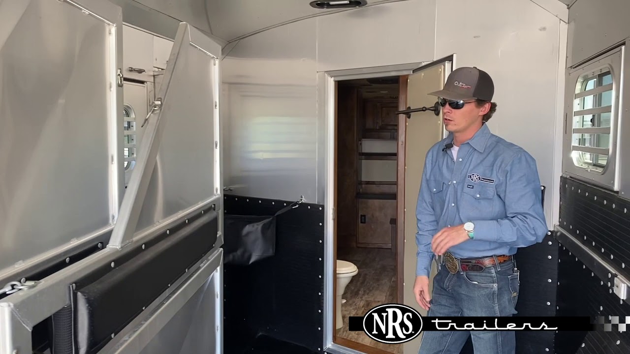NRS Trailers - 2019 Platinum 4 Horse Living Quarters Trailer - YouTube