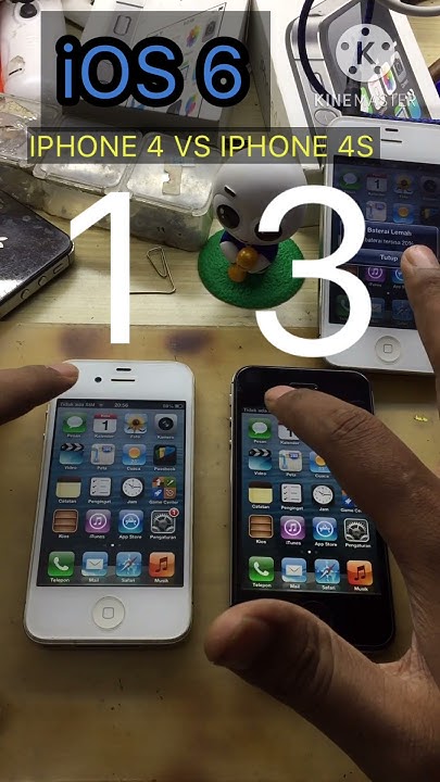 IPHONE 4 VS IPHONE 4S IOS 6 - YouTube