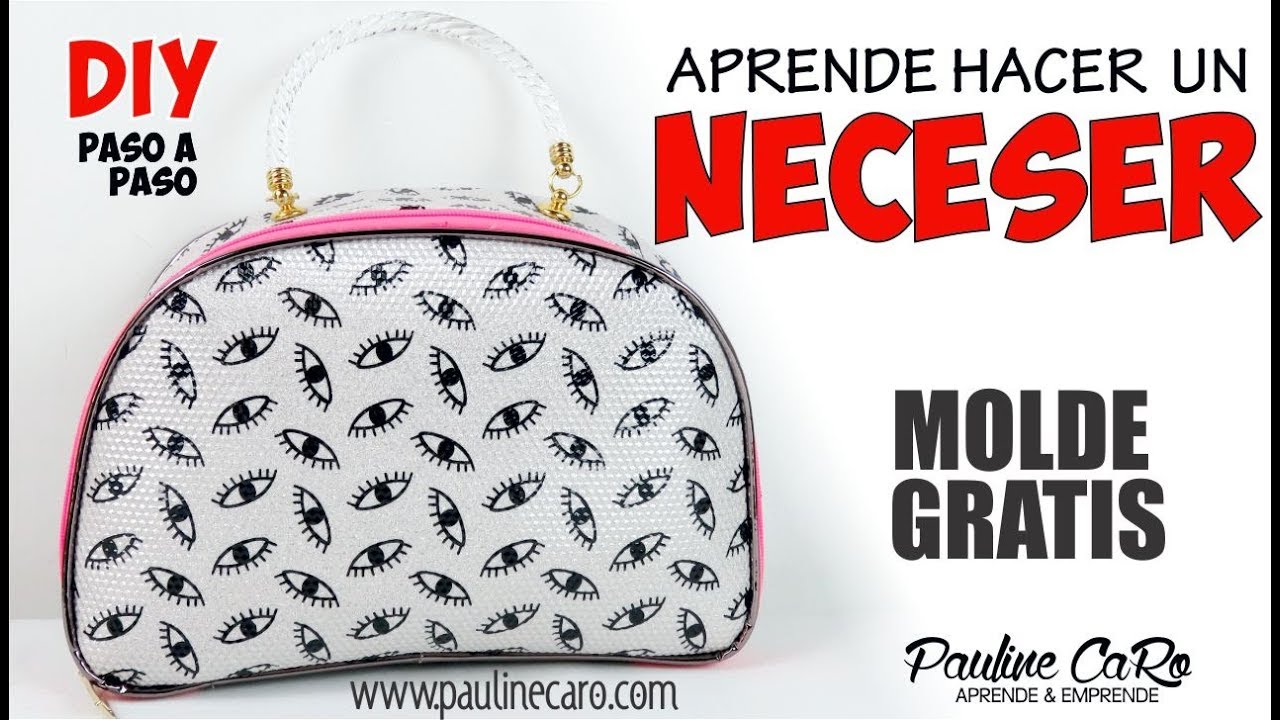 DIY NECESER/MOLDE GRATIS - YouTube