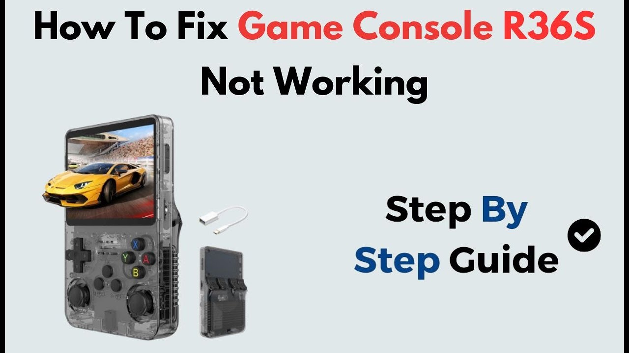 How to Fix R36S Game Console Not Working | Power, SD Card & Firmware ...