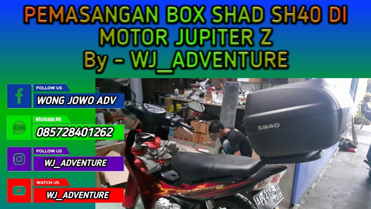 Yamaha Jupiter Z Tampil Beda Dengan Box Motor SH40 || WJ_Adventure ...