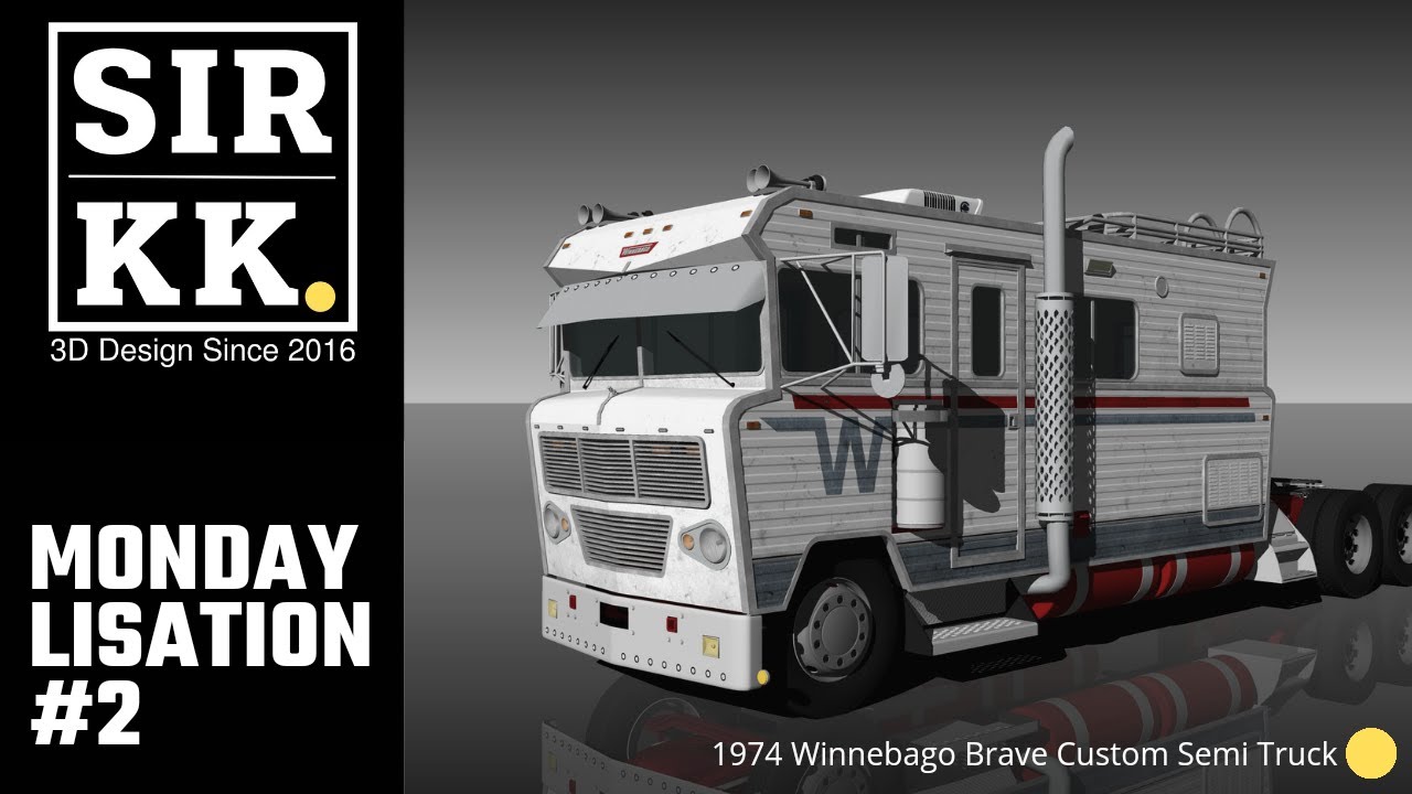 1974 Winnebago Brave Custom Semi Truck - YouTube