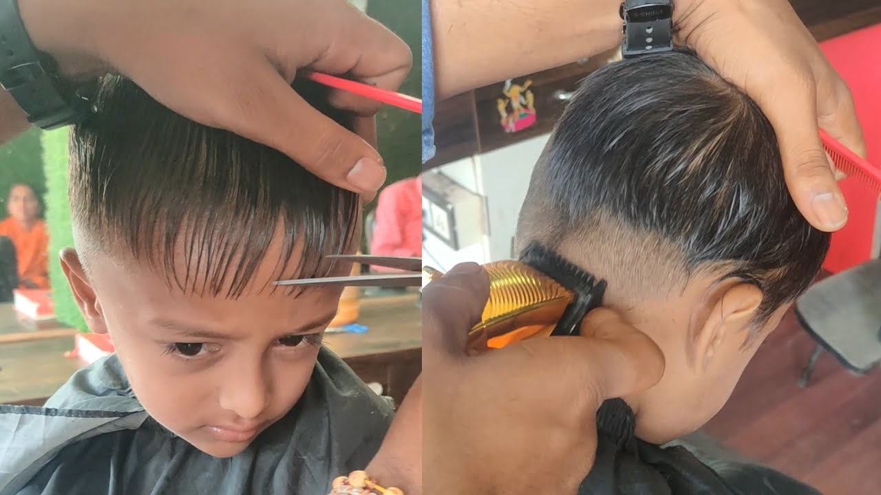 Amazing Boys Hair Cutting / Kids Haircut Tutorial - YouTube